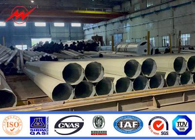 China 60ft Galvanized Steel Tubular Utility Power Pole Power Metal Telescopic for sale