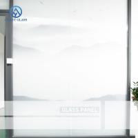 China PDLC Smart Glass Interior Office Partition Adjustable Switchable Privacy 10mm for sale