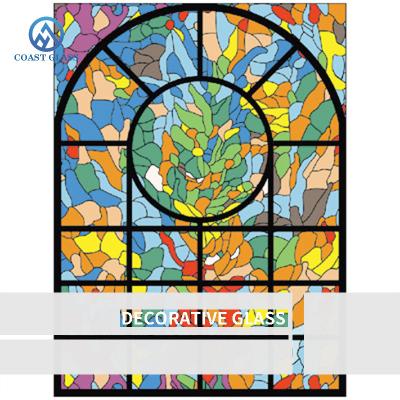 Cina Finestra di vetro decorato a colori rotonde all'interno della chiesa cattolica in vendita