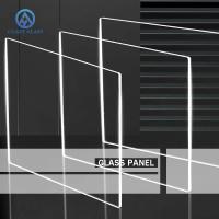 China Custom Cut Flat Glass Panels with Precision Drill Holes 1mm to 6mm Thick Polished Edge for sale