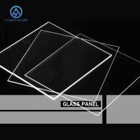 China Custom Cut Flat Glass Panels with Precision Drill Holes 1mm to 6mm Thick Polished Edge for sale