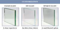 China Custom Cut Flat Glass Panels with Precision Drill Holes 1mm to 6mm Thick Polished Edge for sale