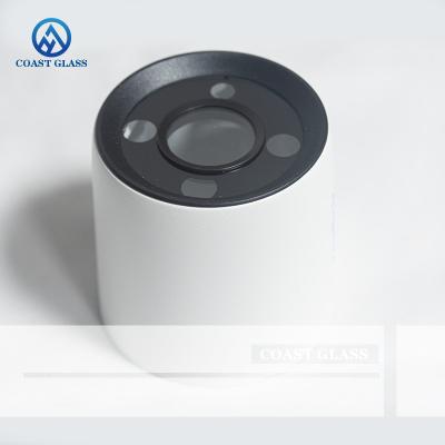 Cina Lenti in vetro temperato a cornice nera da 2 mm per telecamere di sorveglianza in vendita