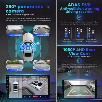 Cina TS18 TS10 7862 9Inch 4GB 6GB 8GB 128GB QLED Car Radio con 4G LTE e 360 Panorama DSP in vendita