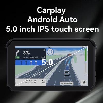 Cina 5 pollici Touch Moto GPS Navigator impermeabile e CarPlay / Android Auto integrazione in vendita