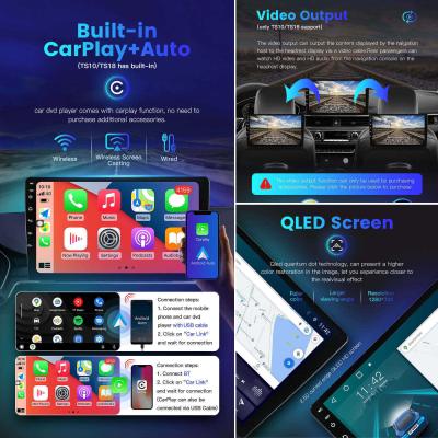 China Universal 9 pulgadas 10 pulgadas Carplay Radio pantalla Octa Core DSP QLED con 8G128G Android Car Multimedia en venta