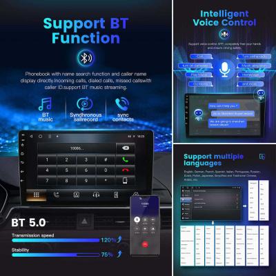 China Universal 9 pulgadas 10 pulgadas Carplay Radio pantalla Octa Core DSP QLED con 8G128G Android Car Multimedia en venta