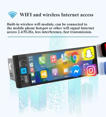 Cina Universal 12V Car MP3 Player Carplay Android Auto MP5 Player con Bluetooth FM USB in vendita