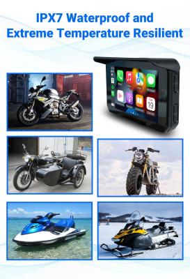 China Universal Fitment Motorcycle GPS Navigation with Waterproof Screen and Carplay Display for sale