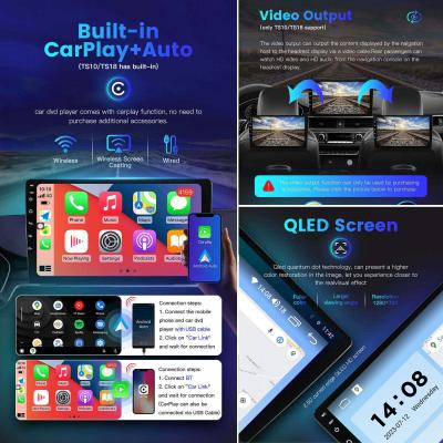 Cina Universal WIFI Audio 126G 2Din Car Radio GPS Multimedia Player per Nissan Toyota Kia in vendita