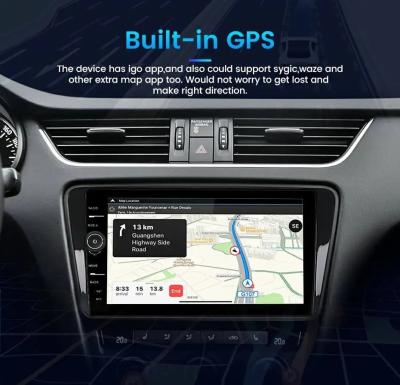 中国 サポート ミラーリンク 10'' 2 DIN カーラジオ Android 9.0 GPS Navi for Apple Carplay 販売のため
