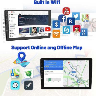 Cina BT5.0 Wifi Hotspot GPS IPS Full Touch Screen 2 32 GB Universale 10,1 pollici Auto MP5 Player T3 in vendita