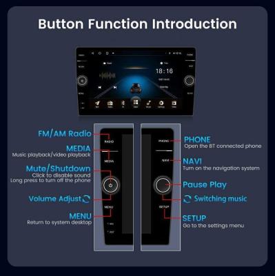 中国 汎用Android 10.0 9インチ HDタッチスクリーン GPSナビゲーター ダブルディンカープレイ オートラジオ 販売のため
