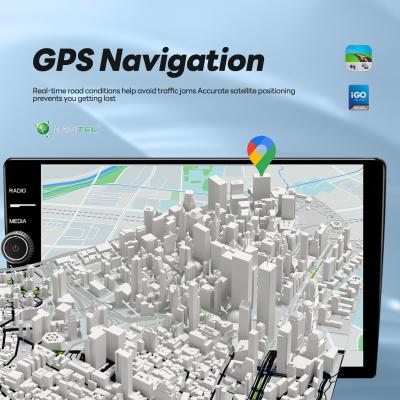Cina Universale 9 10 pollici Doppio DIN Video per auto Android GPS 8-Core 4 64GB 4G CarPlay DSP/RDS in vendita