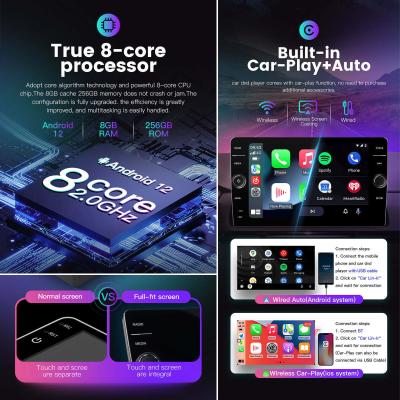 中国 2.5D IPS カー GPS ナビゲーション 9インチ Android カー ラジオ用のオート ラジオ マルチメディア プレイヤー 販売のため