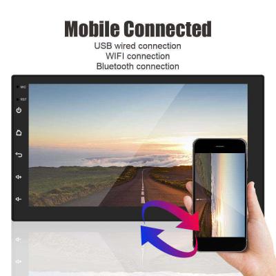 Cina schermo OLED tipo 7 pollici 1 din 2 din radio per auto Android con telecamera posteriore Wifi GPS universale in vendita
