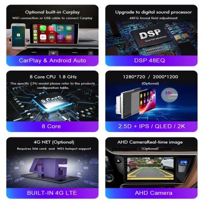 China Auto Universal Car Radio Player For Chevrolet Camaro 2008 2015 Video Upgrade WIFI Built in 6GB RAM 128GB for sale