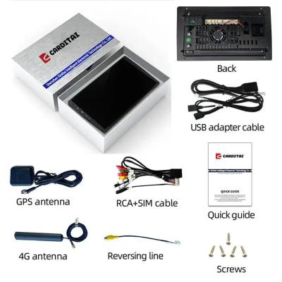 中国 4G DSP アンドロイド 10.0 カーラジオ GPS ナビ T10 4 32G 3G/4G シムカード接続 販売のため