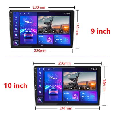 Cina 9 pollici 2din Android Car Radio con BT FM RDS WIFI Navigazione GPS 2.5D IPS Touch Screen in vendita