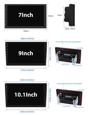 中国 9インチ 2G 32G ユニバーサル マルチメディアプレーヤー ダブルディン 2DIN 搭載のAndroid カーラジオ 販売のため