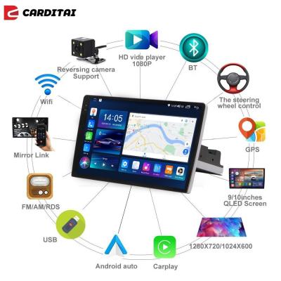 Cina 10 pollici 4G Car DVD Player 1DIN 8 Core Car Stereo Audio Carplay DSP Android 10 4 64G in vendita