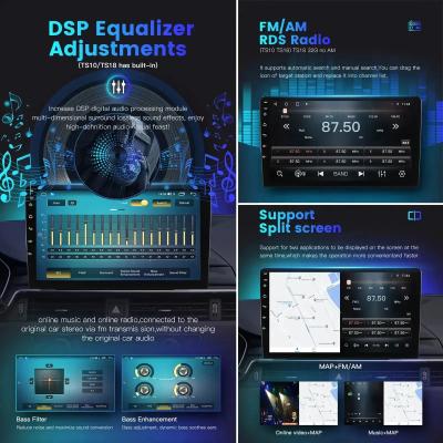 Cina Connessione USB schermo per auto Android universale per 7 9 10,1 pollici Radio per auto Double Din in vendita