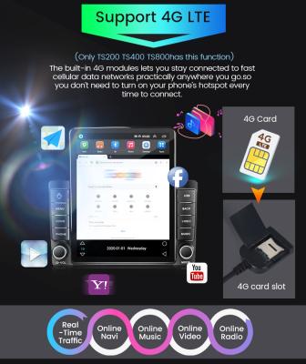 Cina Tesla 9,7 pollici Car Stereo Vertical Touch Screen 1 16G Sistema di navigazione GPS Android in vendita