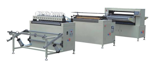 Μηχανή κατασκευής φίλτρων HVAC ελέγχου PLC 800mm πλάτος πίνακα μαχαίρι πλέξιμο μηχανή