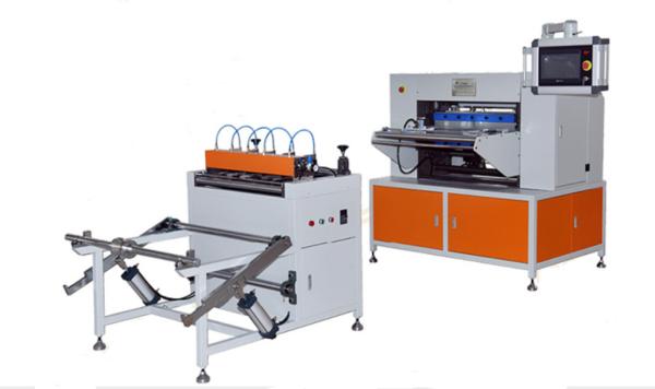 Μηχανή κατασκευής φίλτρων HVAC ελέγχου PLC 800mm πλάτος πίνακα μαχαίρι πλέξιμο μηχανή