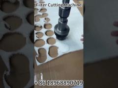 Filter cutting machine