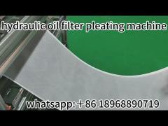 hydraulic oil filter pleating machine