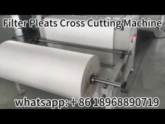 0.6Mpa Pressão de ar Máquina de fabricação de filtros HVAC Máquina de corte cruzado 50Hz 1250mm