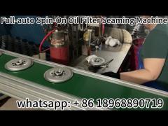 Full Auto Spin On Oil Filter Sewing Machine 65 mm - 135 mm di diametro