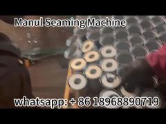 Industrial Spin On Oil Filter Making Machine 12 Cans/Min Manual Seaming Machine