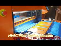 Máquina de fabricação de filtros HVAC de largura de 800 mm Máquina de dobra de faca de filtro 220V / 380V
