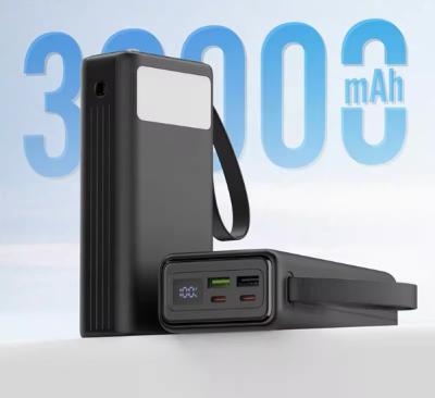 China 2024 new trending 30000mAh power bank li-polymer 4 usb high capacity mobile phone external battery charger for sale