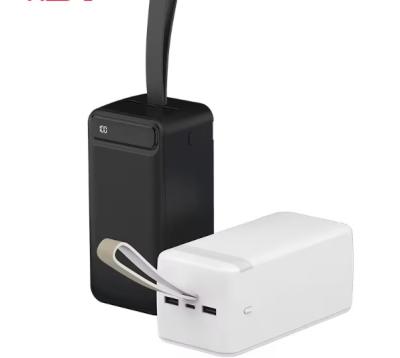 China Power Bank 50000mah Large Capacity Big Power Bank Mobile Charger Power Bank Led Display with Rope Handle for sale