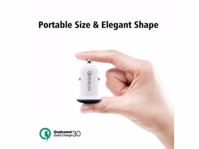 China Dual USB Port Mobile Phone Quick Charger ABS Material With ROHS Certificate for sale