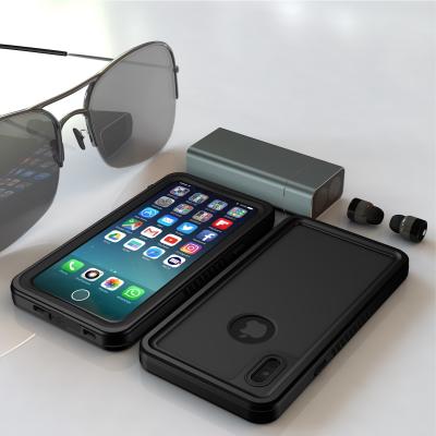 China Waterproof IPX8 Mobile Phone Protective Cases Black Color For IPhone X for sale