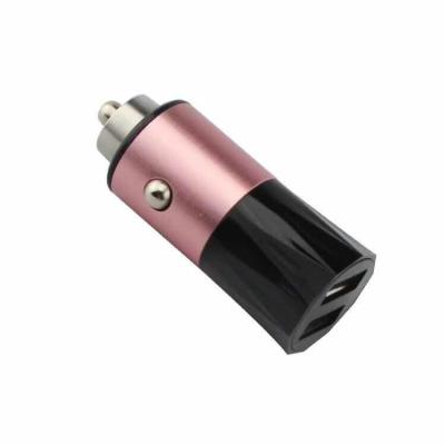 Cina Porta USB doppia dell'alto di amp del telefono cellulare di USB caricatore dell'automobile con l'alloggio del rame del metallo in vendita