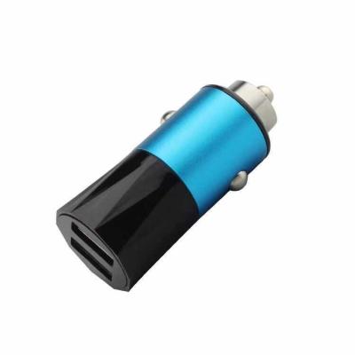 Cina Porta USB doppia dell'alto di amp del telefono cellulare di USB caricatore dell'automobile con l'alloggio del rame del metallo in vendita
