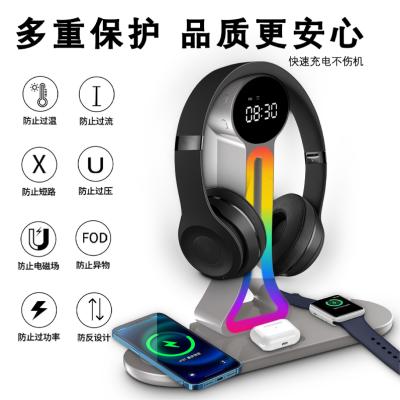 China High Quality multi function Wireless Charger ,Magnetic Wireless Charger 15W Wireless Charging for iPhone for IWatch for Earphone for sale