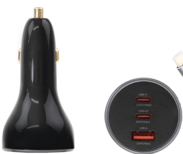 Quality New Arrival 160W USB C Car Charger,3 Port Car Phone Charger Adapter,PD3.1 QC 3.0 Port Lighter Charger for sale