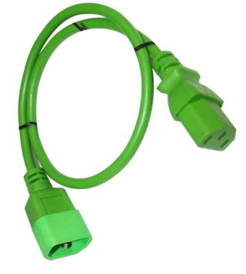 China Durable IEC C13 C14 Power Cord 14AWG AC 7A PVC Material RoHS Standard for sale