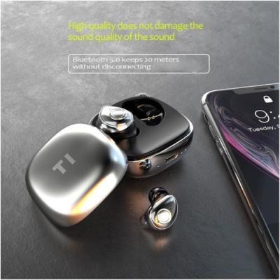 China T1 V5.0 Wireless Bluetooth Headphones Waterproof Super Light With Charging Box Space for sale