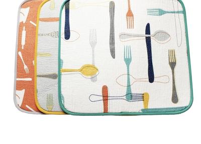 Cina Stuoia assorbente stampata piegante dell'essiccazione del piatto di Microfiber in vendita