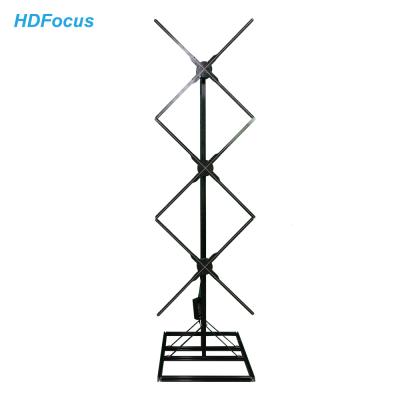 China 100CM 1*3 Human Shape Splicing Solution 3D Hologram Fan Advertising Machine for sale