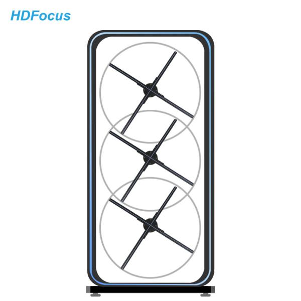 Quality Colors New 4 Blades Hologram Human Hologram Projector Fan for Display Stand Advertising for sale