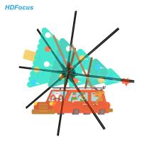 Quality Led Fan 3d Holgram Display Wifi Holographic Projector Fan Holographic Fan 180cm for sale