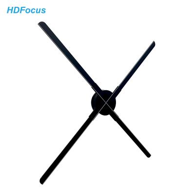 China 80cm 3D Hologram Projector Fan Wifi Advertising Display Logo Light APP or PC or Remote Control Holographic 3d Fan Projector for sale